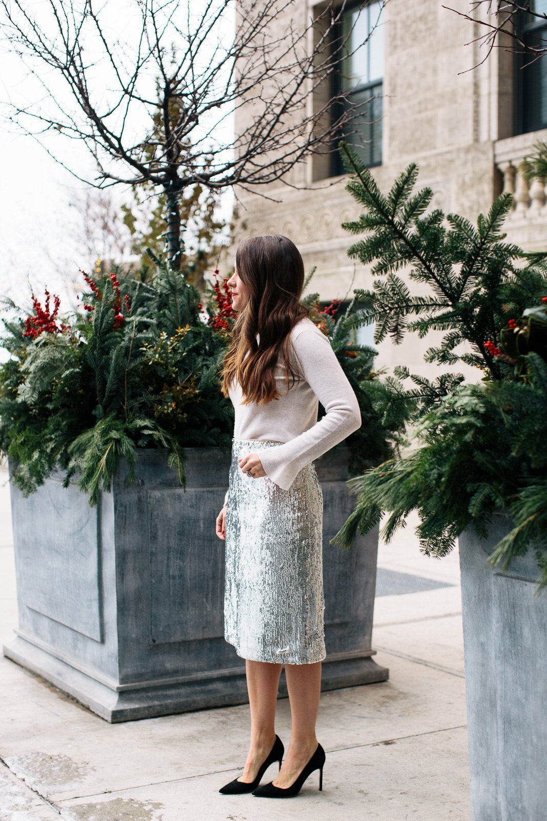 Sequins for the Holidays - Holiday Outfit Ideas - Sequins & Stripes