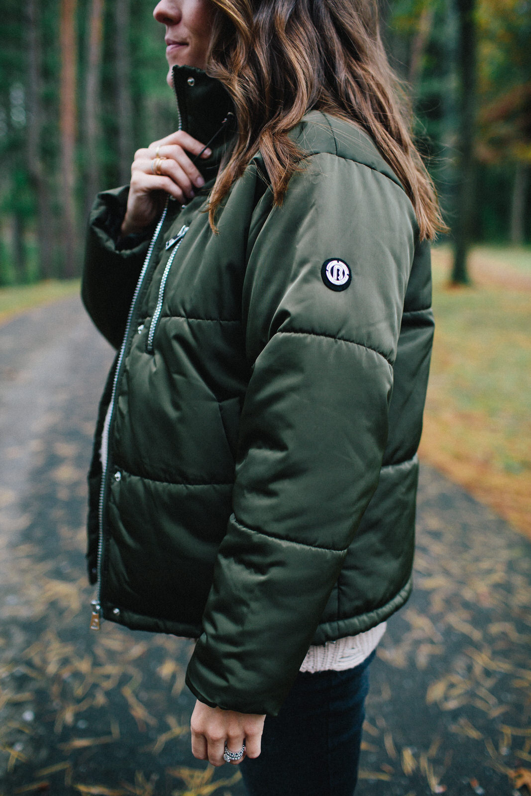 Bundled Up for Fall in Bernardo Coat - Sequins & Stripes