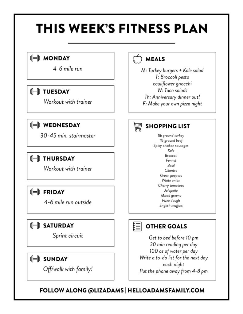 My Workout Meal Plan Week Of September 16 2019 Hello Adams Family My Workout Meal Plan Week Of September 16 2019 Hello Adams Family