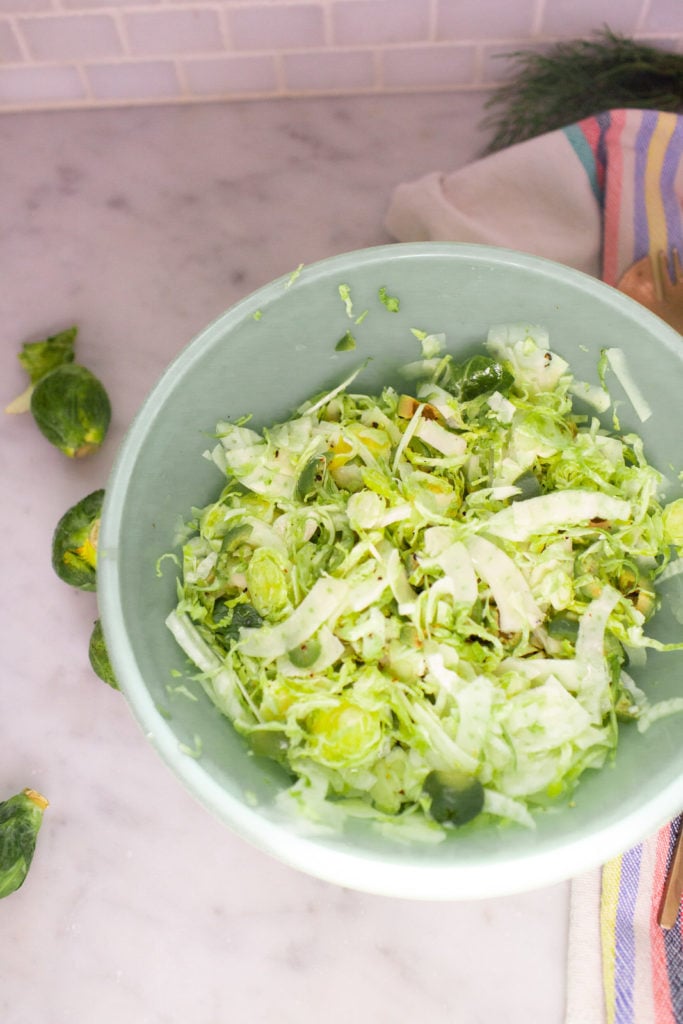 Brussel Sprout, Fennel and Olive Salad — Hello Adams Family